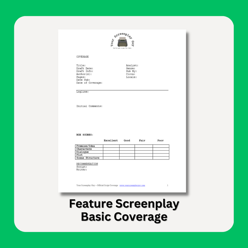 Feature Screenplay - Coverage | Your Screenplay Guy